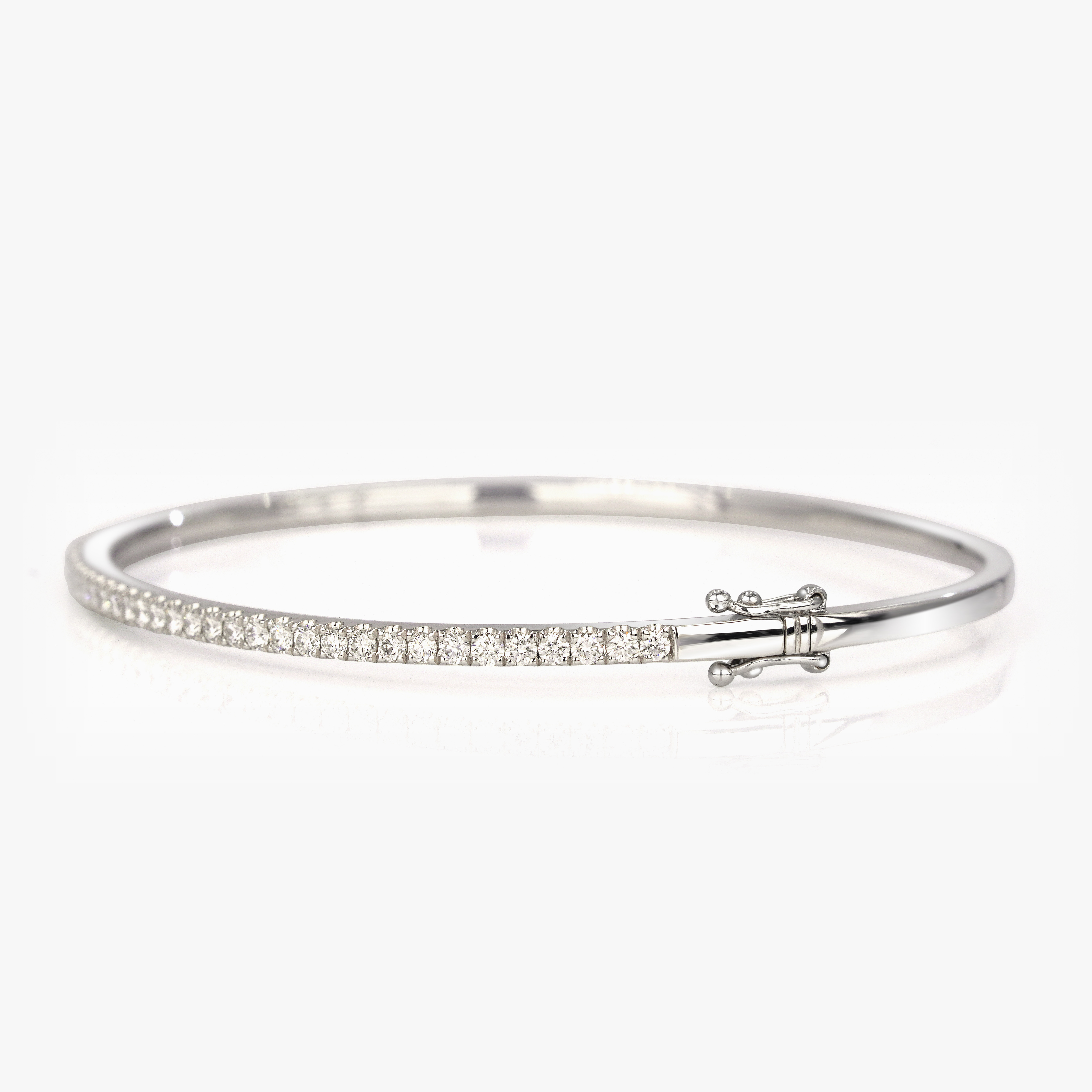Gemma - A Half Eternity Diamond Bangle | Lavin New York | Diamond, You Buy It Right!